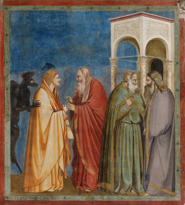 Tradimento di Giuda, Giotto Di Bondone